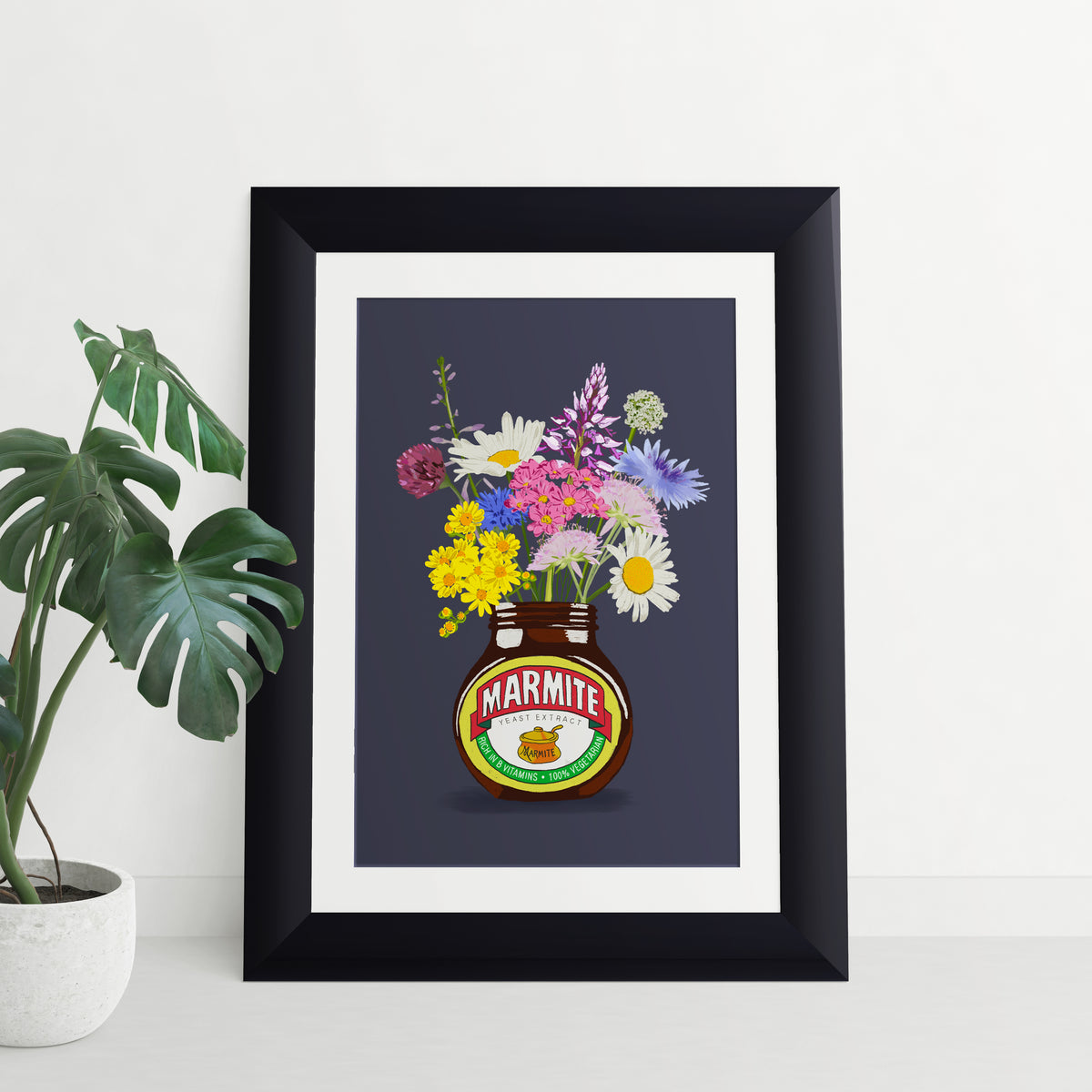 Marmite Wildflowers Illustration – Flying Fig Studio