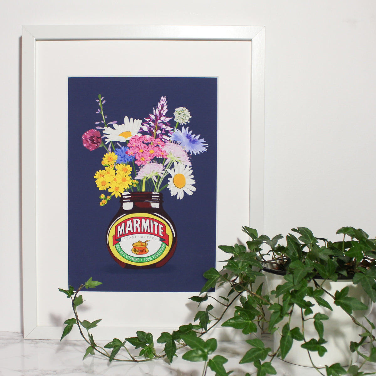 Marmite Wildflowers Illustration – Flying Fig Studio